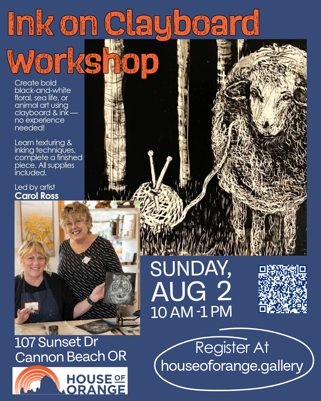 Ink on Clayboard Workshop – House Of Orange